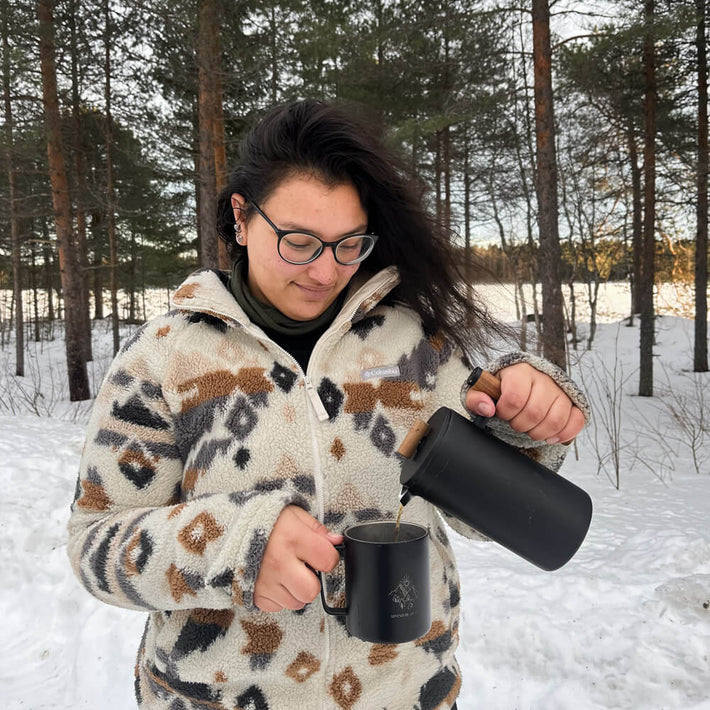 Lambda Coffee Thermo French Press aus Edelstahl | Robuste Materialien